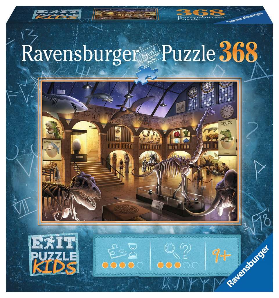 Exit KIDS Puzzle: Noc v muzeu Ravensburger Dětské puzzle 368 | pucliky.cz